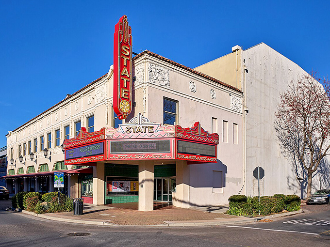 This stately theater anchors downtown Oroville, where culture and community thrive without big-city price tags.