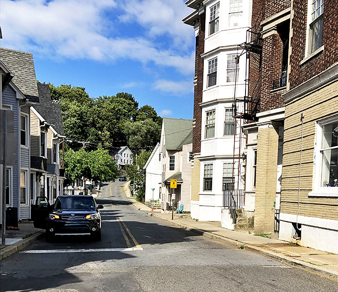 Brick buildings with serious character anchor Phillipsburg's affordable housing market. The kind of place where your Medicare card gets more respect than platinum credit.
