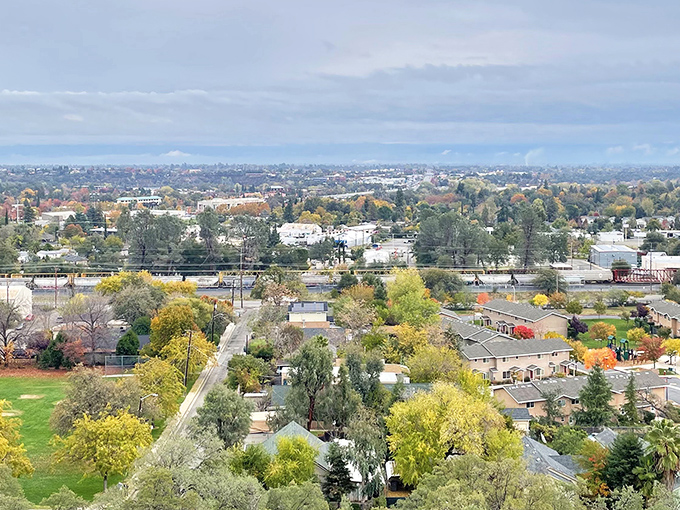 Autumn colors paint Redding's residential neighborhoods in warm hues. The tree-lined streets offer a peaceful retreat for those seeking small-town tranquility with big nature access.