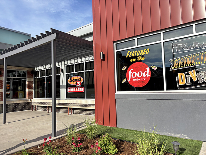 Food Network famous but locally treasured. Those windows proudly display accolades while promising the same great food whether cameras are rolling or not.