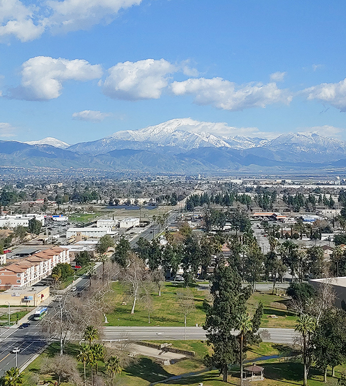 Those majestic San Bernardino Mountains frame your daily life, close enough to touch yet providing endless exploration for adventurous retirement days.