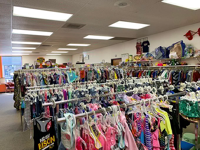 Rows of colorful clothing invite treasure hunters to explore&mdash;where every hanger holds a new find.