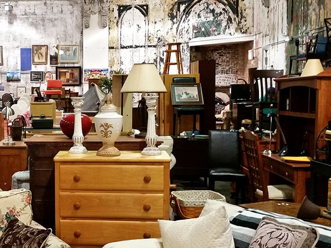 Inside this architectural gem, furniture treasures await adoption by design-savvy shoppers with champagne taste and beer budgets.