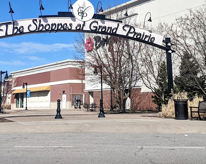 When a shopping center looks this inviting from the outside, imagine the treasures waiting inside those welcoming storefronts.