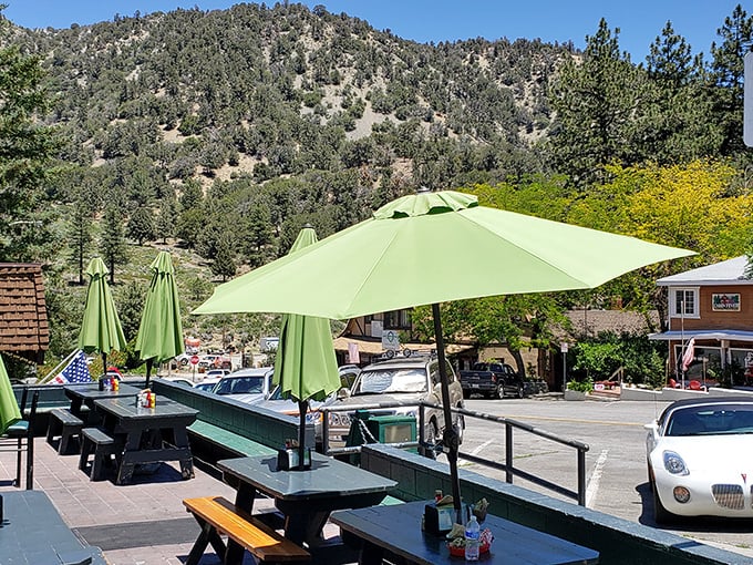 Pull up a chair at this outdoor spot where mountain air makes everything taste better somehow.
