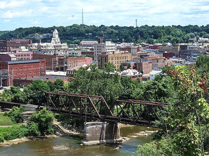 The historic buildings of downtown Zanesville create a picturesque setting where retirement dollars stretch surprisingly far.