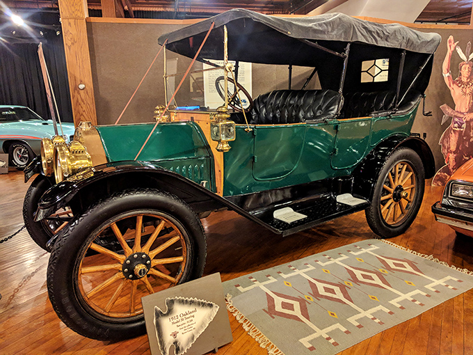 The 1912 Oakland Model 40 Tourer reminds us that automotive luxury once meant leather seats, wooden wheels, and the thrilling possibility of outrunning a determined horse.