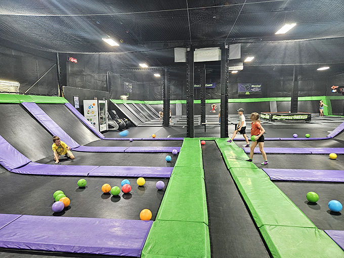 At Action City, trampolines prove that defying gravity is still fun decades after your first jump&mdash;just with slightly more joint consideration.
