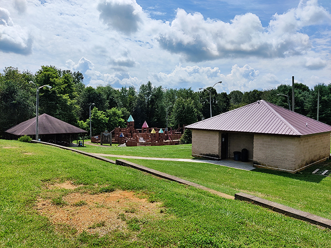 Ager Park combines playground fun with picnic potential&mdash;where kids burn energy while adults contemplate the perfect spot for their lawn chairs.