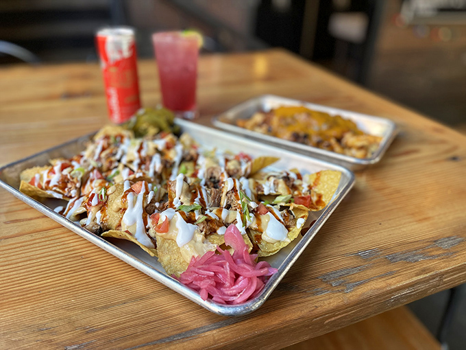 Nachos loaded with smoked meat prove that sometimes fusion food absolutely nails it on the first try.
