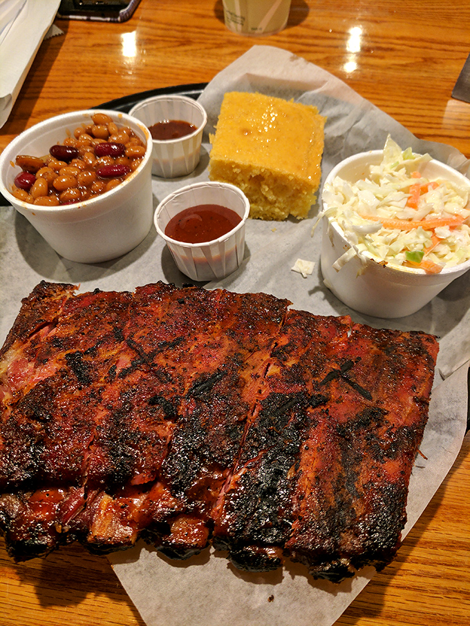 These ribs don't just fall off the bone &ndash; they've negotiated a more dignified departure after hours in the smoker.