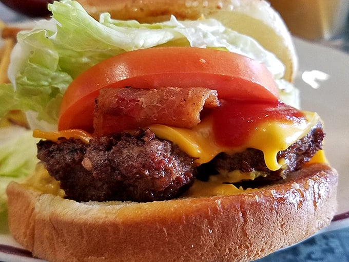 A proper diner burger doesn't need fancy aioli or artisanal buns&mdash;just perfectly melted cheese, crisp bacon, and a patty that means business.