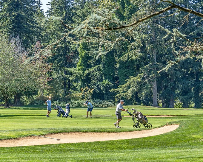 "Honey, I'll be home late"&mdash;the universal excuse when Bellingham's golf courses beckon with emerald fairways and mountain backdrops.