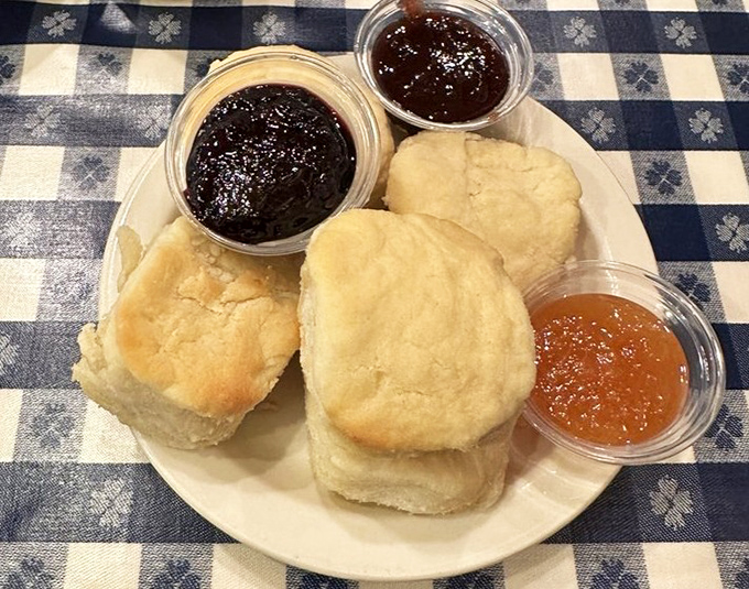 These aren't just biscuits and jam—they're edible Southern history, fluffy time machines to a simpler era when butter was its own food group.
