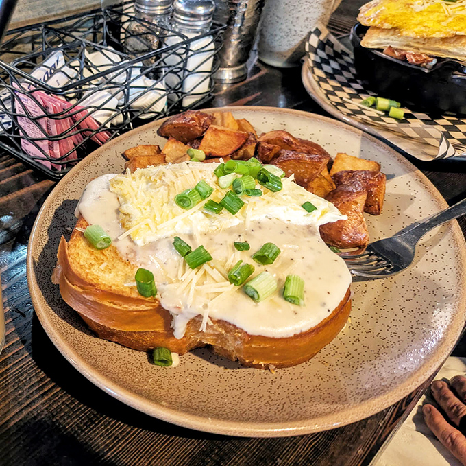 Biscuits and gravy: the comfort food equivalent of a warm hug from grandma. This plate doesn't just feed your body&mdash;it nourishes your soul.