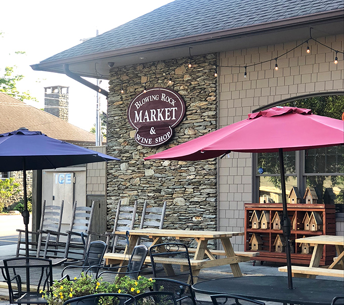 The Blowing Rock Market isn't just a store; it's where picnic dreams begin and wine selections feel like important life decisions.