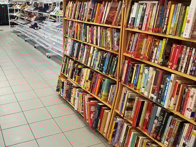 Bibliophiles, prepare to lose track of time. These shelves hold everything from forgotten bestsellers to cookbooks that might contain someone's grandmother's secret notes.