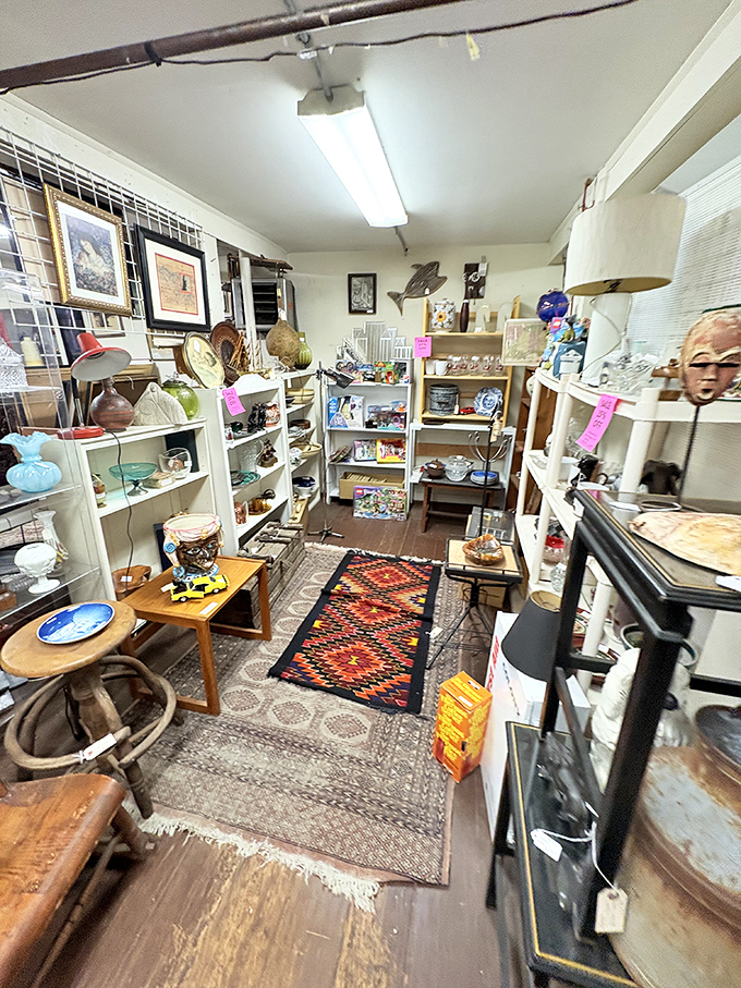 Every booth is its own microcosm of nostalgia, where someone's discarded past becomes your cherished future conversation piece.