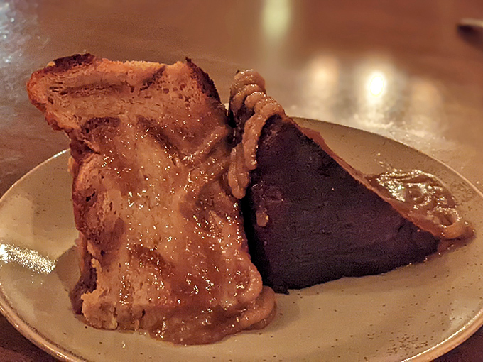 Bread pudding this golden and gorgeous could make dessert-skeptics suddenly find room for one more course after all.