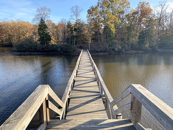 This bridge doesn't just connect two shores&mdash;it's a passage to the kind of tranquility that expensive meditation apps try to simulate.