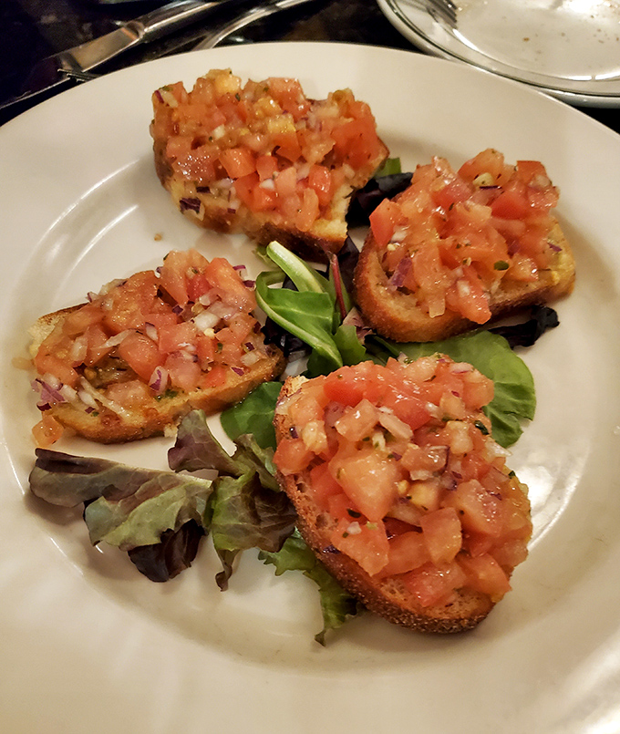 Bruschetta that captures summer in each bite&mdash;crispy bread topped with diced tomatoes so fresh they practically introduce themselves.