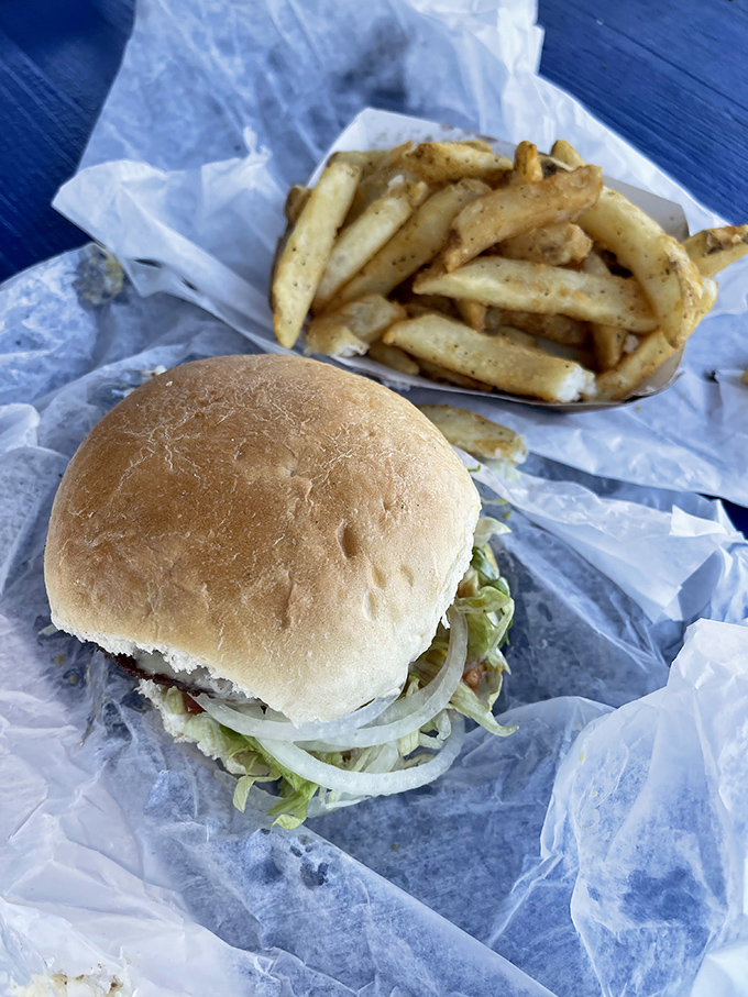 Simplicity perfected: A soft bun, fresh toppings, and a patty that makes you wonder why you ever ate anywhere else.