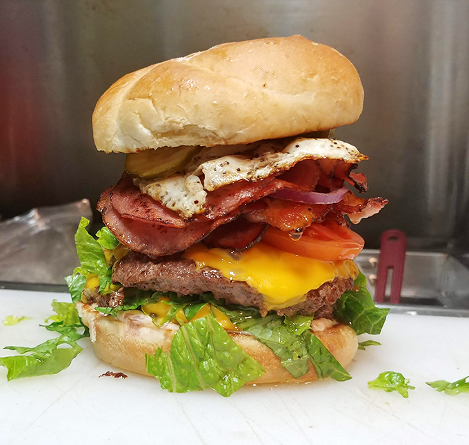 This isn't just a burger&mdash;it's architecture. Layers of flavor stacked so perfectly you almost feel bad dismantling it. Almost.