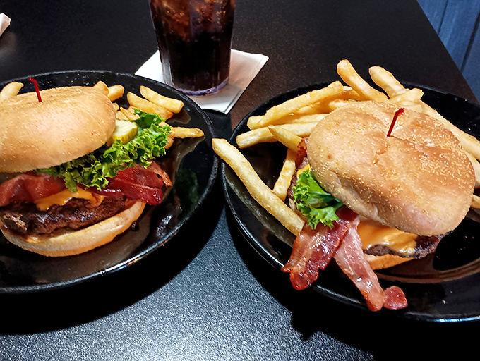 The burger showdown &ndash; two perfectly crafted classics that make you wonder why you ever bothered with those fancy gourmet versions.