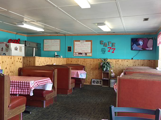 Caf&eacute; 77's red vinyl booths have heard decades of local gossip. Those checkered tablecloths aren't ironic &ndash; they're authentically, wonderfully retro.