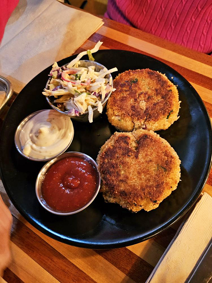 These crab cakes aren't hiding behind fancy presentation—just pure, sweet crabmeat waiting to transport you to seafood nirvana.