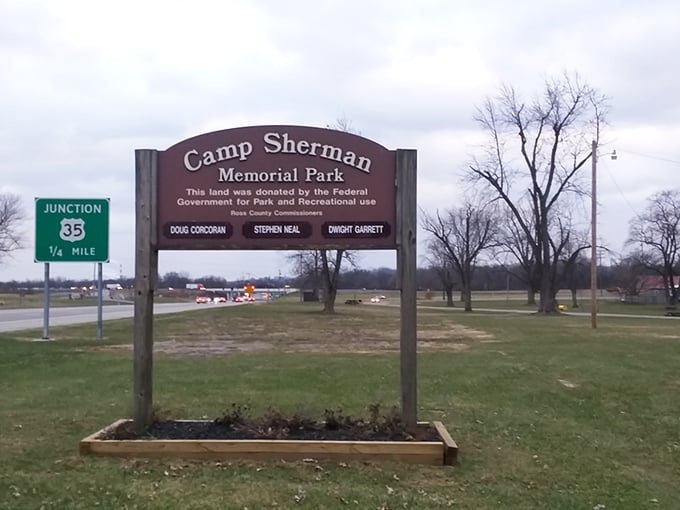 Camp Sherman Memorial Park honors history while providing green space for reflection. The past and present converge in this thoughtfully preserved corner of Chillicothe.