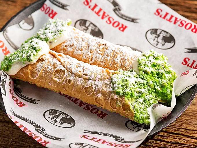 These cannoli aren't just desserts&mdash;they're little works of art. That green pistachio end cap is like the cherry on top of an already perfect sundae.