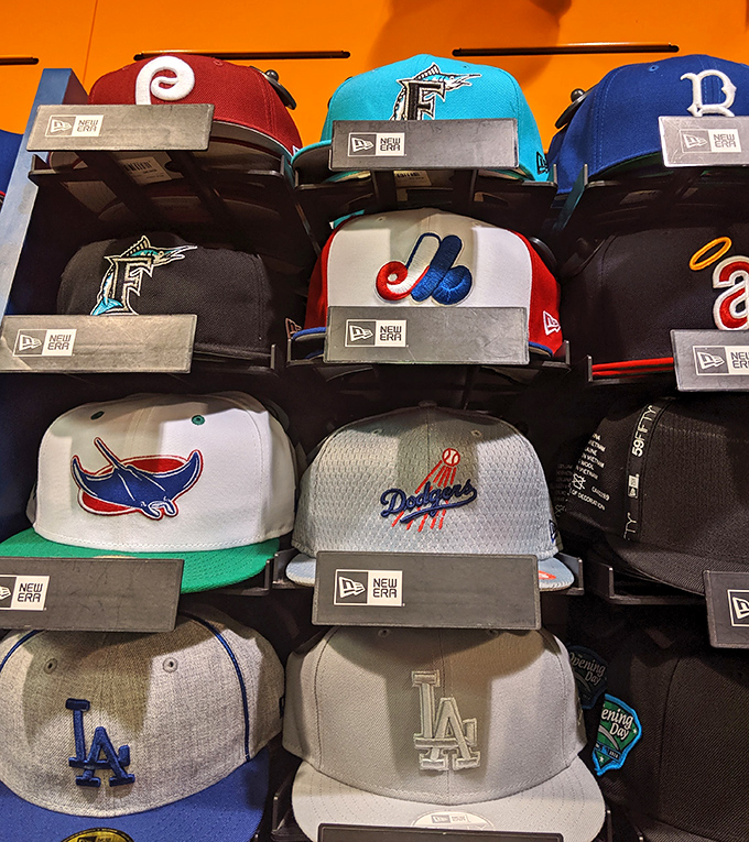 Baseball cap nirvana for sports fans. Show your team loyalty while hiding that vacation hairstyle&mdash;two problems solved with one discounted purchase.