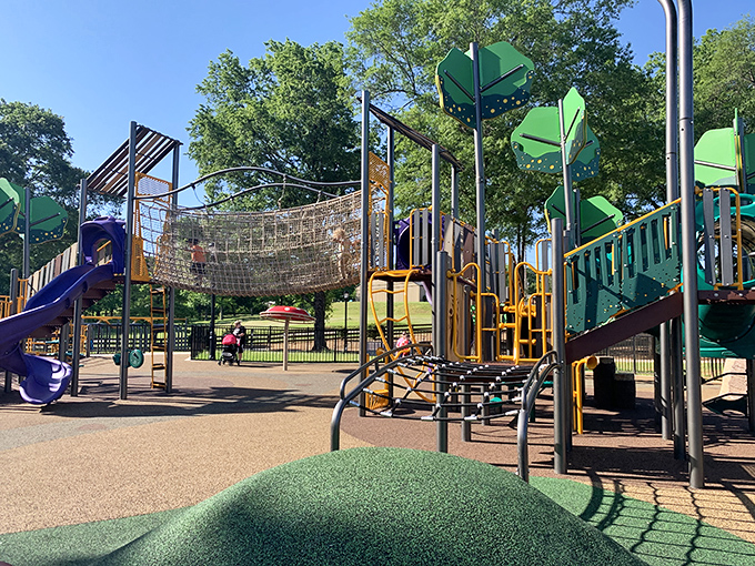 Century Park's playground isn't just for kids &ndash; it's where grandparents discover muscles they forgot they had while chasing the grandkids.
