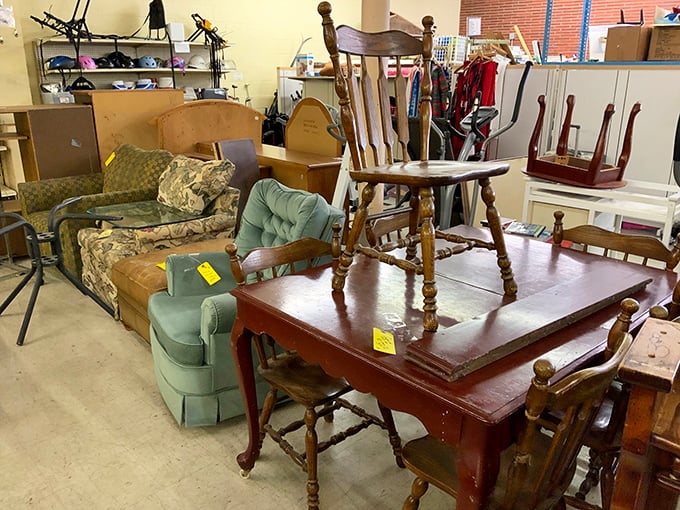 Musical chairs for grown-ups! This eclectic furniture collection proves that mismatched can be magnificent. That cane-backed chair is calling your name.