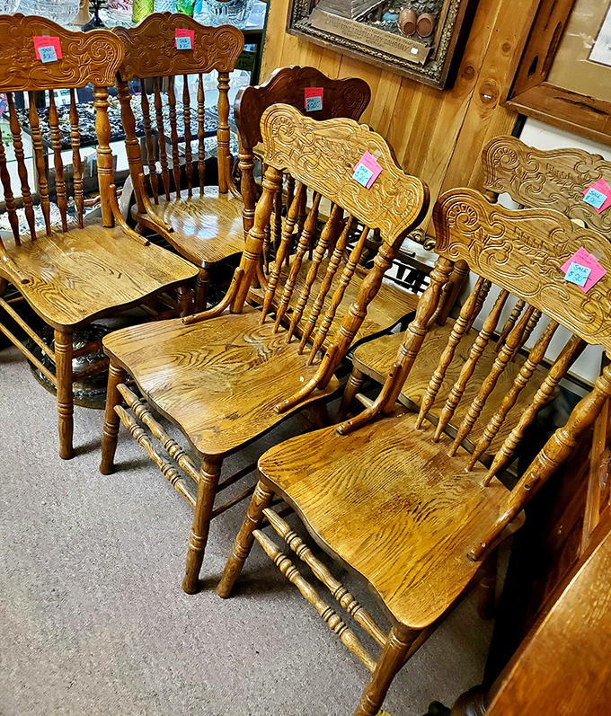 These aren't just chairs&mdash;they're time machines with armrests. Sit in one and you're instantly transported to Sunday dinners circa 1910.