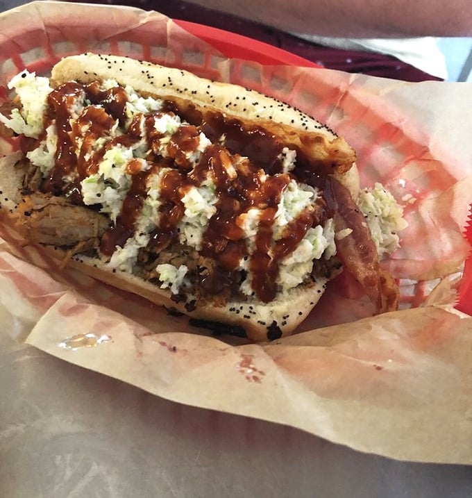 When cream cheese meets poppy seed bun in this loaded creation, it's like a flavor party where everyone's invited.