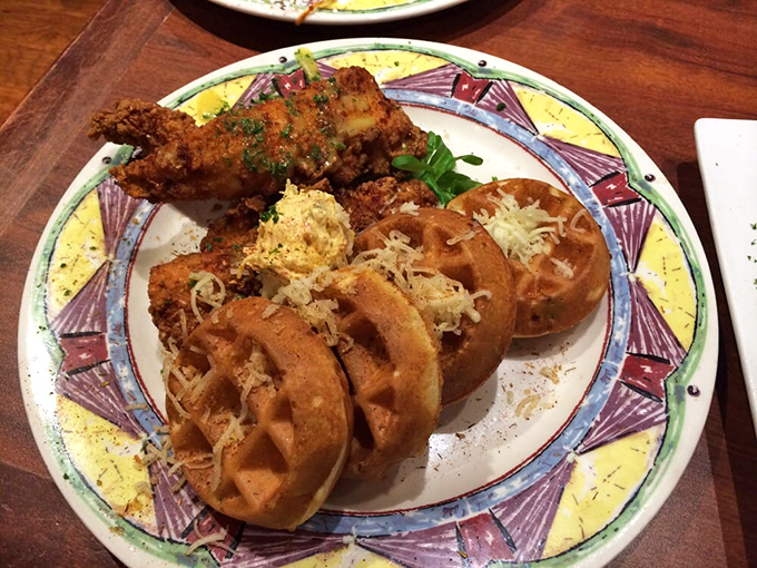 Chicken and waffles: the breakfast power couple that proves opposites really do attract – and taste magnificent together.