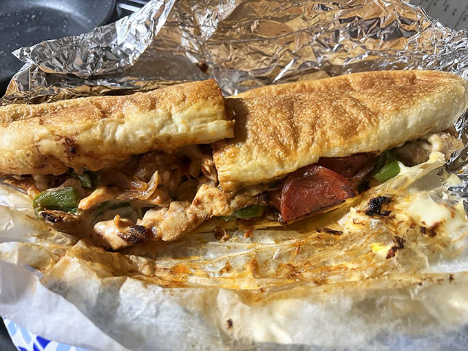 This chicken cheesesteak hoagie isn't just a sandwich&mdash;it's what happens when bread fulfills its highest purpose in life.