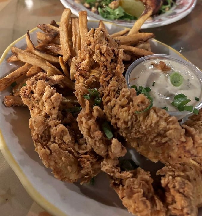 Chicken fingers that actually taste like chicken&mdash;crispy, golden-brown perfection that makes you wonder why you ever outgrew ordering from the kids' menu.