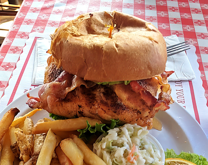 This sandwich isn't messing around&mdash;it's what happens when chicken decides to dress up for a fancy night out on the Chesapeake Bay.