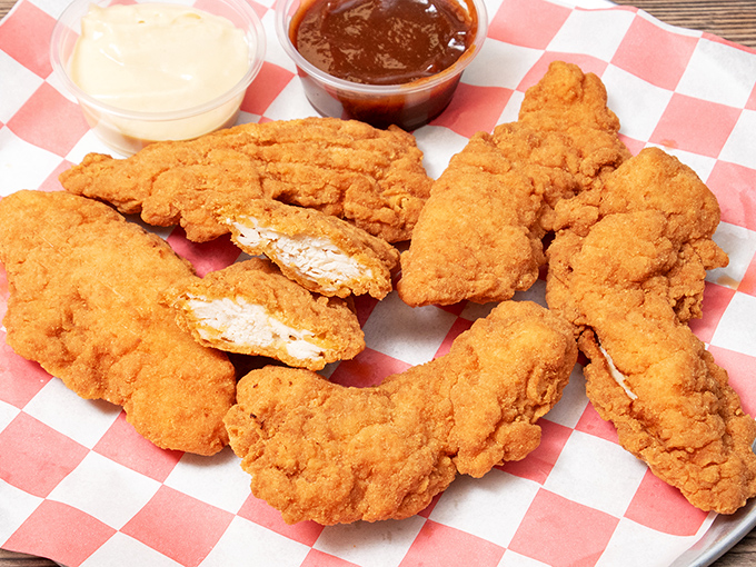 These aren't just any chicken tenders—they're the golden-brown ambassadors of comfort food that make adults eat like happy kids.