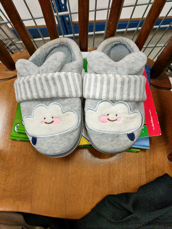 Those cloud slippers would make even the grumpiest morning person smile—tiny footwear with maximum cuteness potential.