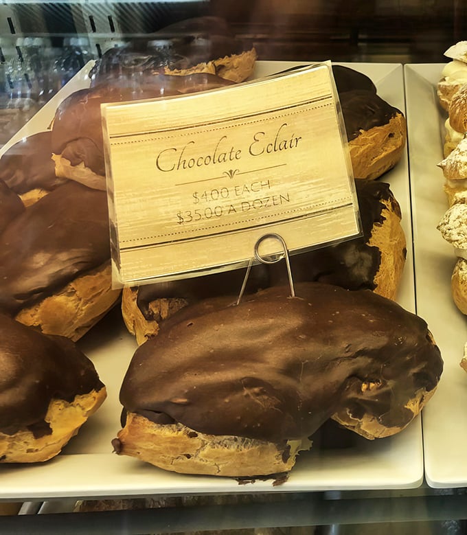Chocolate eclairs so decadent they should require a permission slip&mdash;the chocolate coating practically winks at you.