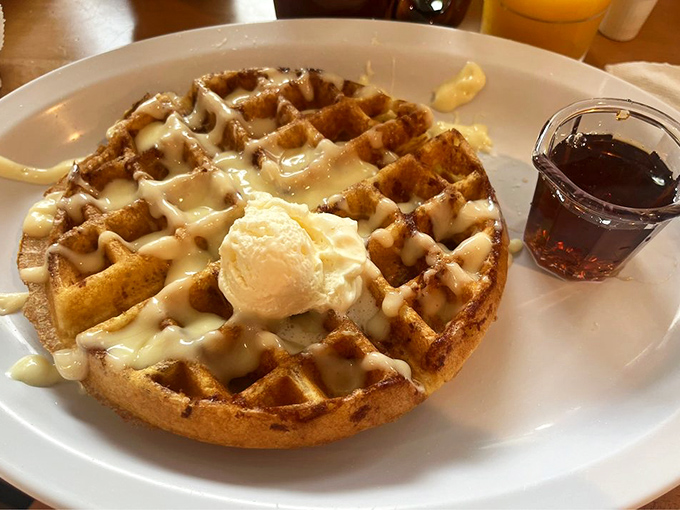 The Cinnaroll Waffle transforms morning's greatest hits into one spectacular dish &ndash; cinnamon roll meets waffle in a breakfast love story.