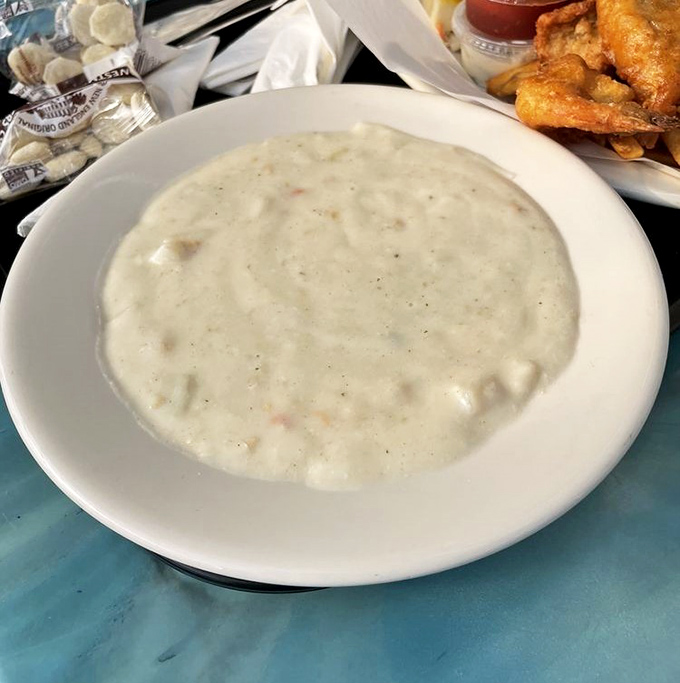 Clam chowder that actually tastes like clams, not flour. This creamy bowl of comfort makes foggy coastal days feel like a blessing.