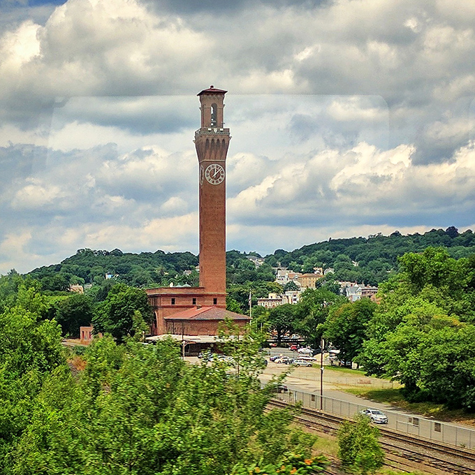 Perched above the city, this vista reveals Waterbury's neighborhoods spreading across the landscape like a patchwork quilt of New England charm.
