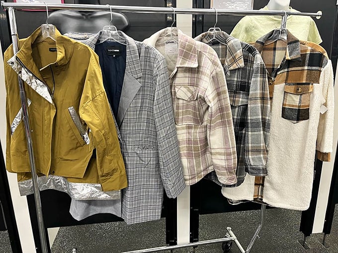 Flannel shirts and statement jackets that whisper, "Yes, I could start a small indie band with just my wardrobe choices." 