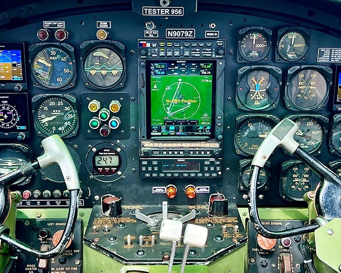 More buttons and dials than my first apartment had furniture. This cockpit is where science, skill, and courage converged.