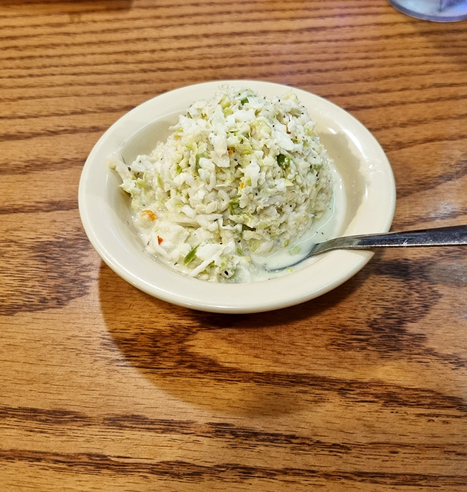 This isn't just coleslaw&mdash;it's the palate-cleansing sidekick your rich steak dinner desperately needs. Creamy, crunchy perfection.